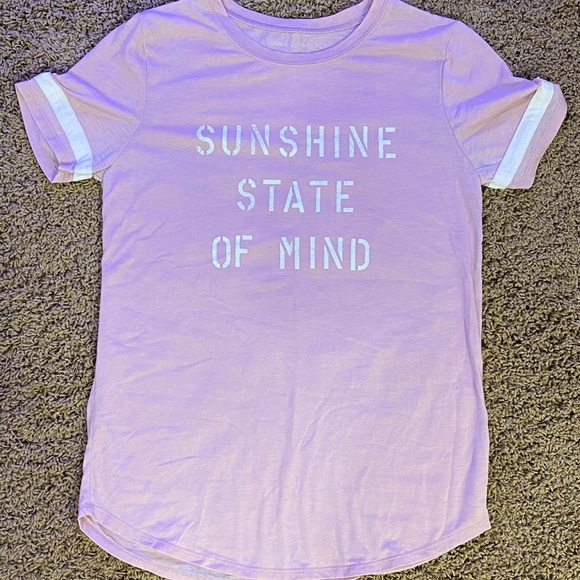 Grayson Threads | Tops | Sunshine State Of Mind Tee Pastel Pink | Poshmark